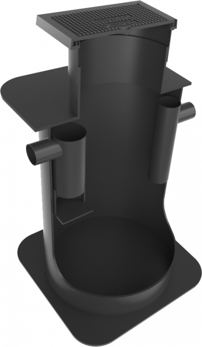 slib-/vetafscheider, HDPE - 7 l/s - 700 liter slibvang klasse B 125 kN of D 400 kN | Aqua Milieu ...