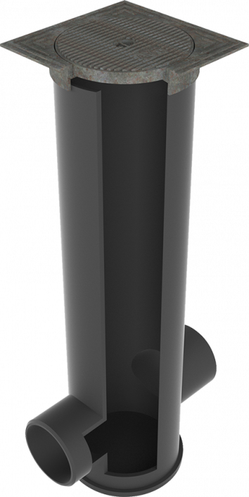 Controleput, kunststof PE - aansluitingen ? 400 - deksel klasse B of D ...