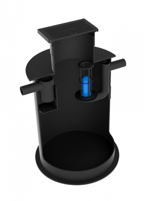 slib-/olieafscheider, HDPE- 6 l/s - 1200 liter slibvang klasse B 125 kN ...