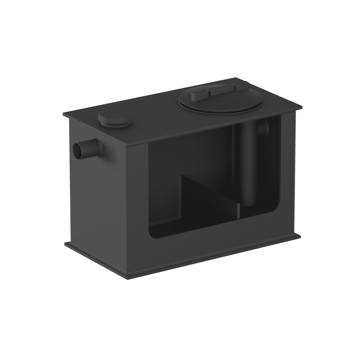 slib-/vetafscheider, HDPE - 0,2 l/s - 20 liter slibvang bovengrondse ...